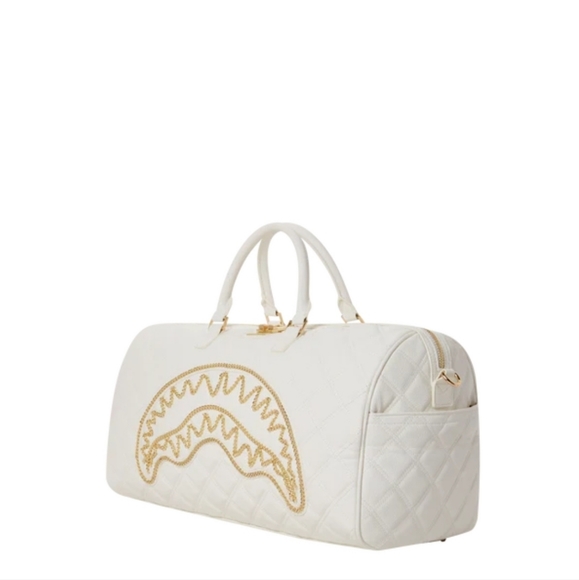 Sprayground | Bags | Sprayground Riviera Le Blanc Gold Chain Shark ...